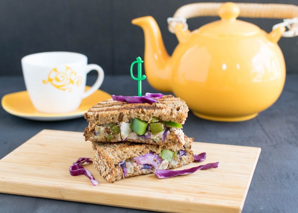 Grilled Cabbage Ricotta Sandwich