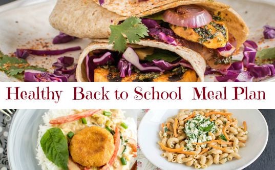 Healthy Back to School Meal Plan