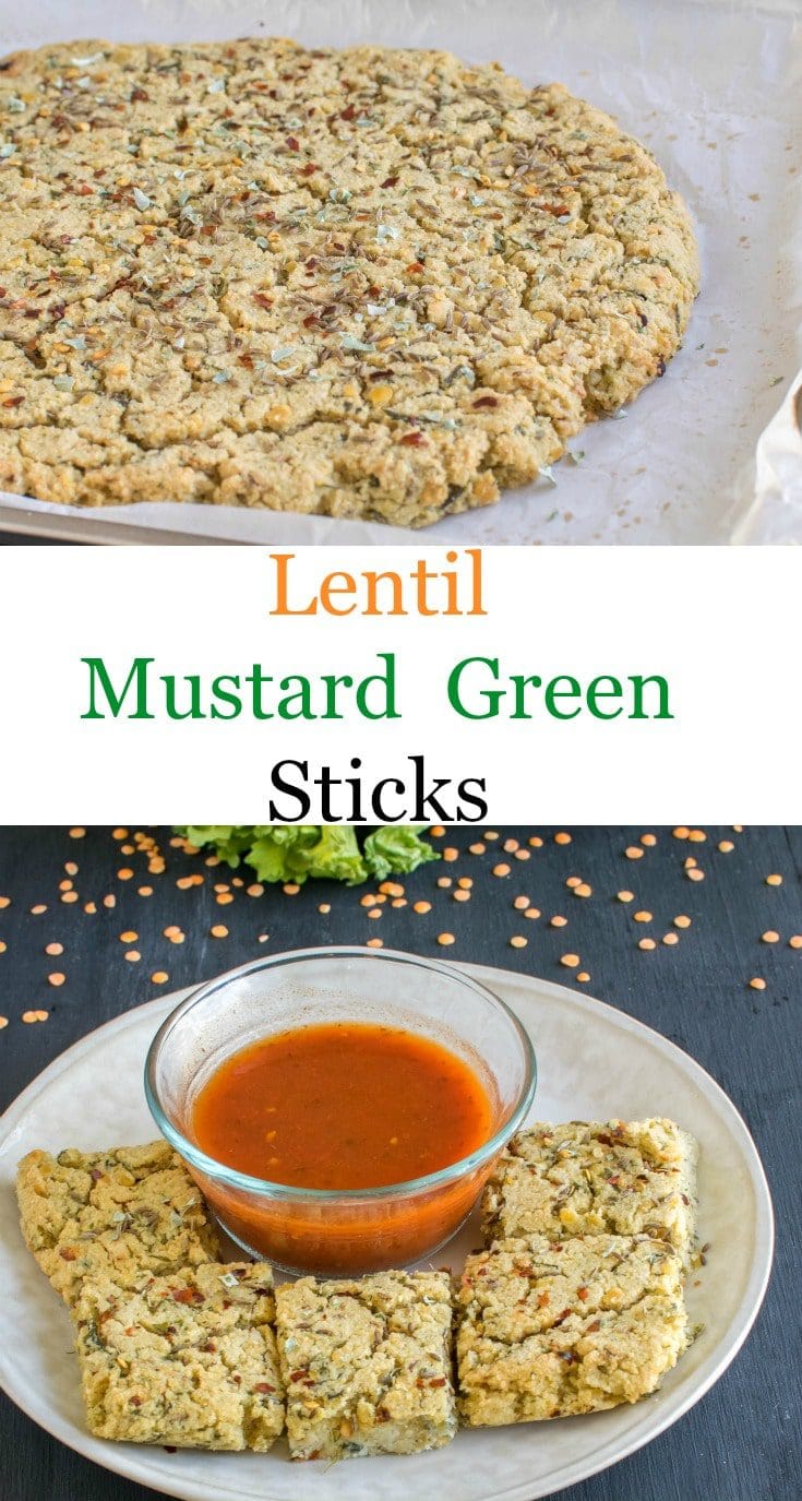 Lentil Mustard Green Sticks | vegan + gluten free | kiipfit.com