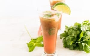 Watermelon Cilantro Drink | v gan + glutenfree | kiipfit.com