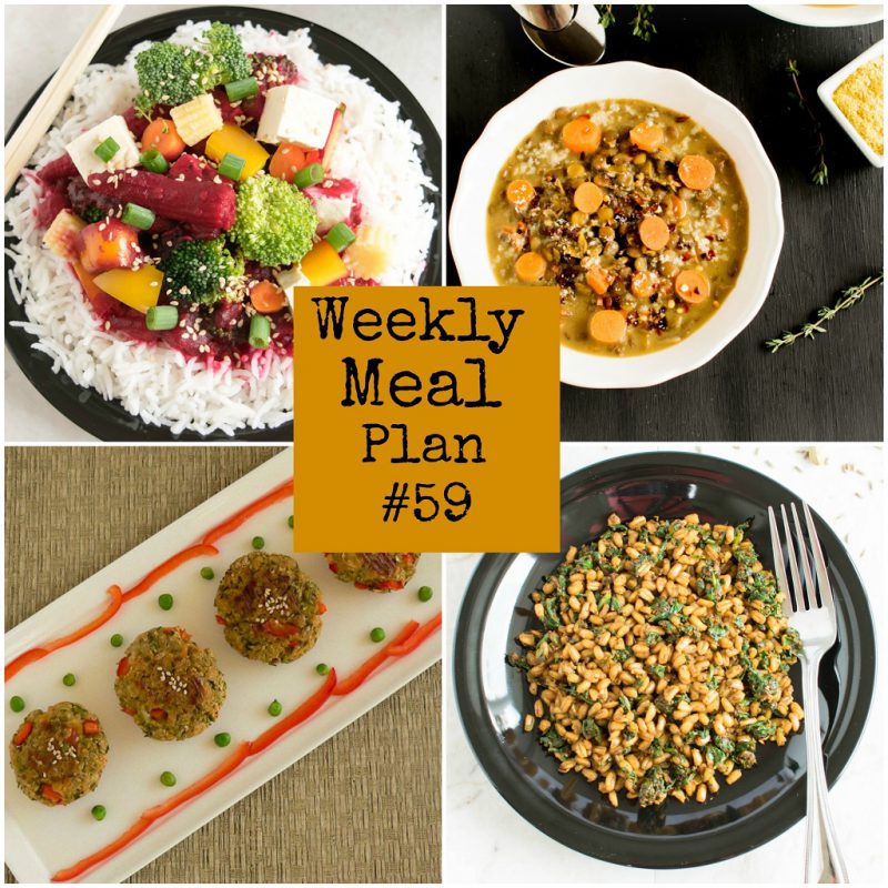 Weekly Meal Plan #59 | healthy vegan and vegetarian recipes | kiipfit.com