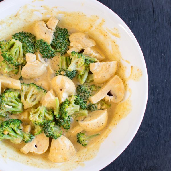 Tandoori Broccoli Mushroom Wrap [ vegan ] kiipfit.com