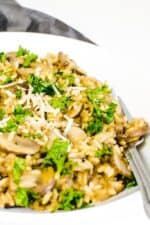 Brown Rice Mushroom Risotto - kiipfit.com