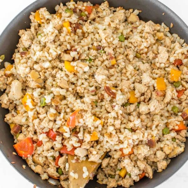 Vegan Scrambled Tofu Fried Rice with Vegetables - kiipfit.com