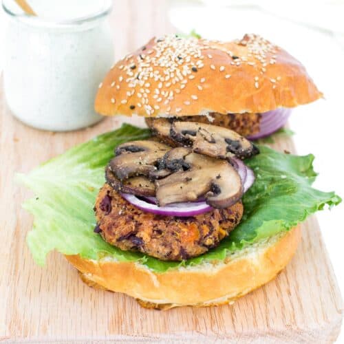 Vegan Red Kidney Bean Burger - kiipfit.com